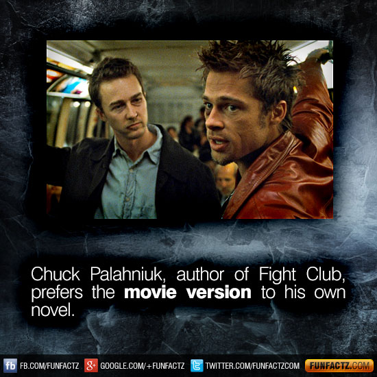 Chuck Palahniuk, author of Fight Club, prefers the movie version to his ...