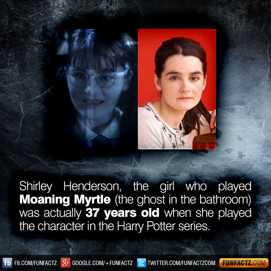 Shirley Henderson The Girl Who Played Moaning Myrtle The Ghost In The Bathroom Was Actually